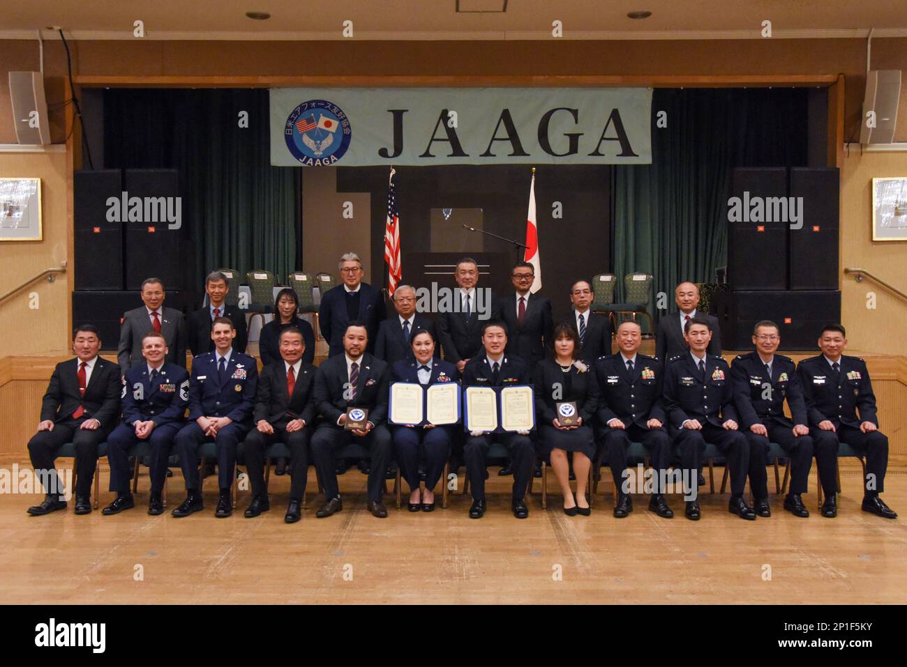 U.S. Air Force Staff Sgt. Ashley Wyer and Japan Air Self-Defense Force ...