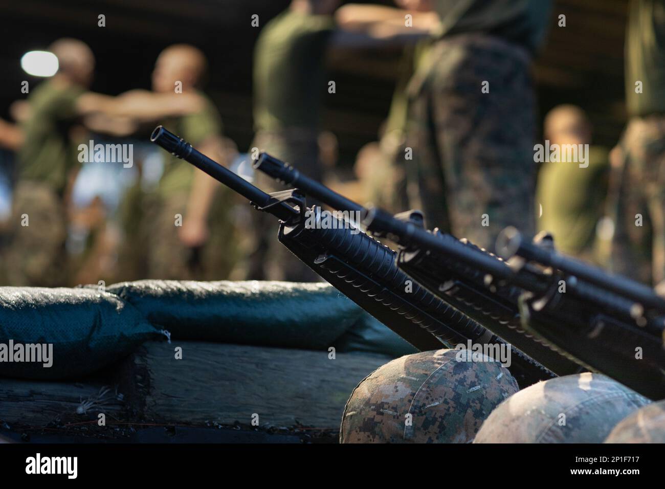 Recruits with Lima Company, 3rd Recruit Training Battalion, practice ...