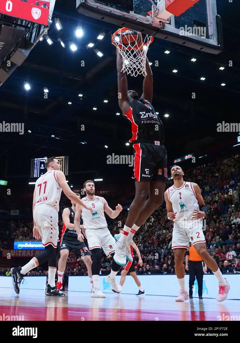 Forum of Assago, Milan, Italy, March 03, 2023, Tarik Black (Olympiacos ...