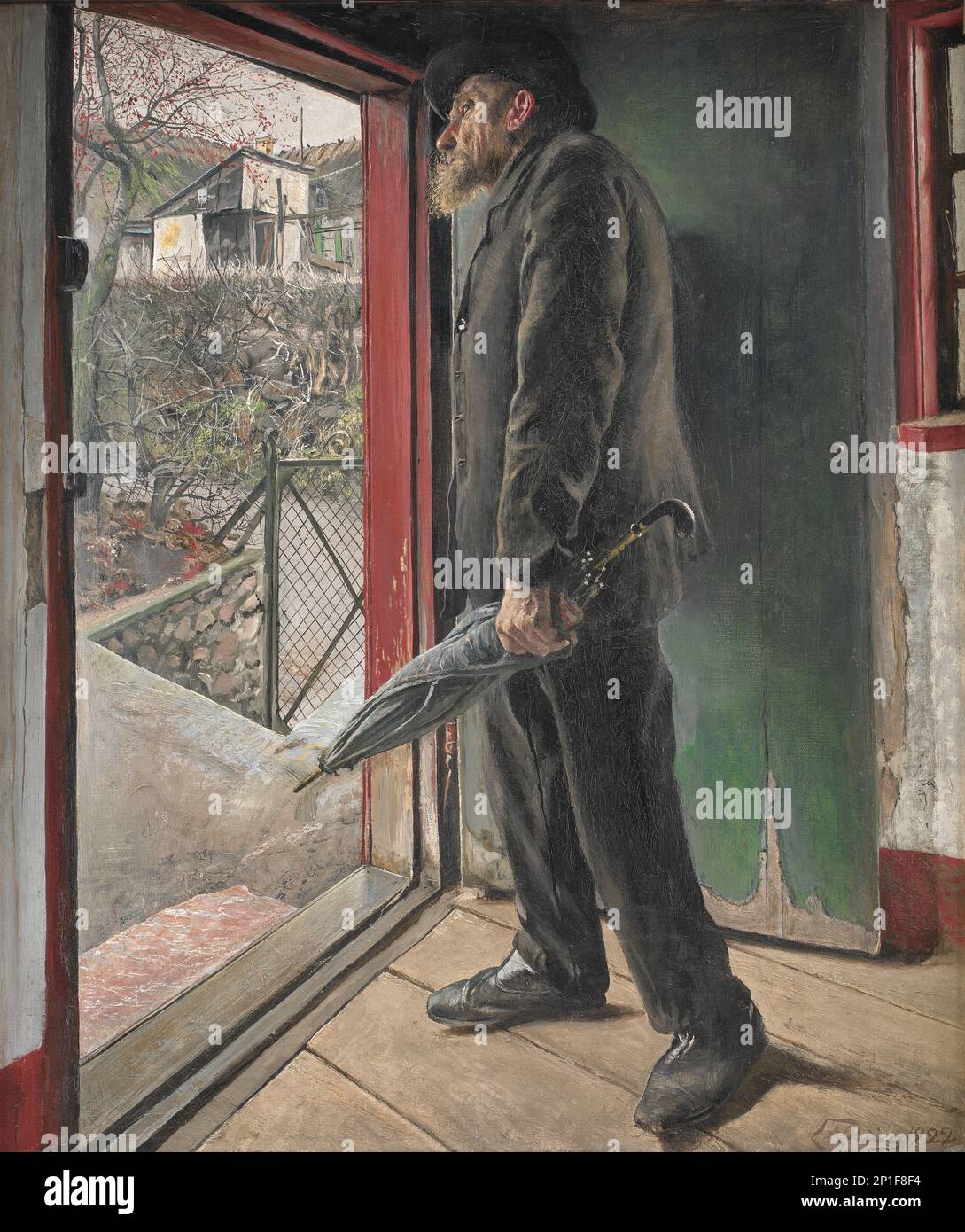 Has it Stopped Raining?;Looking Out for the Weather, 1922 Stock Photo ...