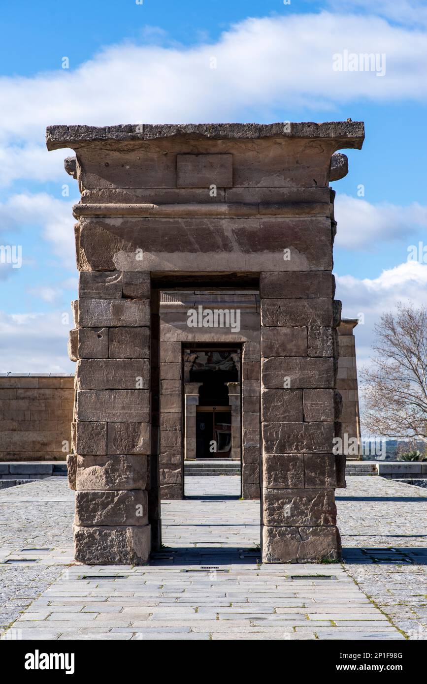 Debod temple,egyptian temple Stock Photo - Alamy