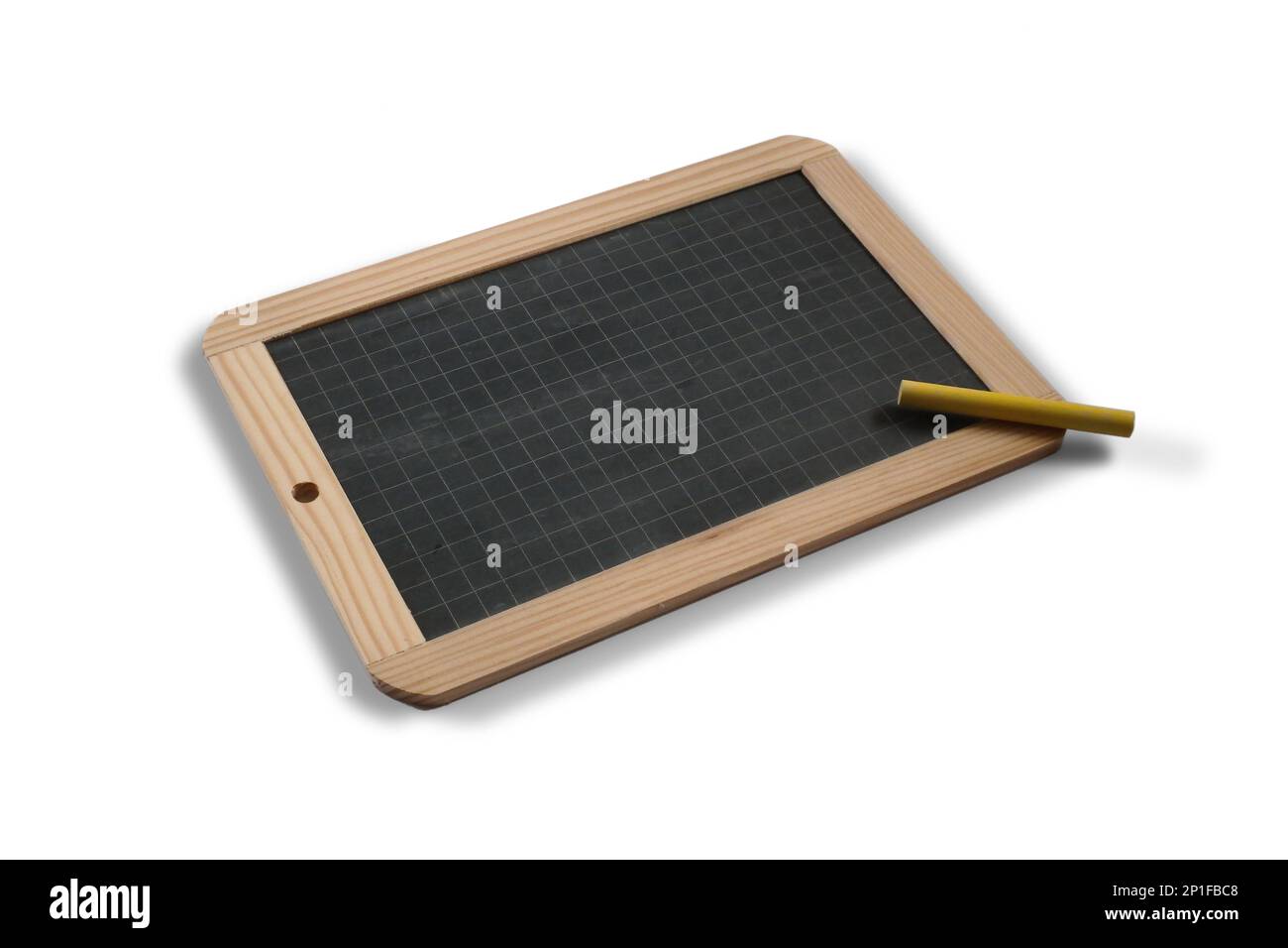 Writing slate with a chalk isolated on a white background Stock Photo ...
