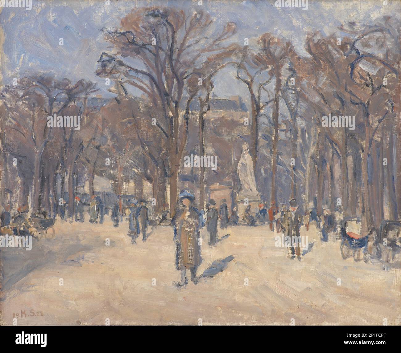 March Day in Le Jardin du Luxembourg, Paris, 1922 Stock Photo - Alamy