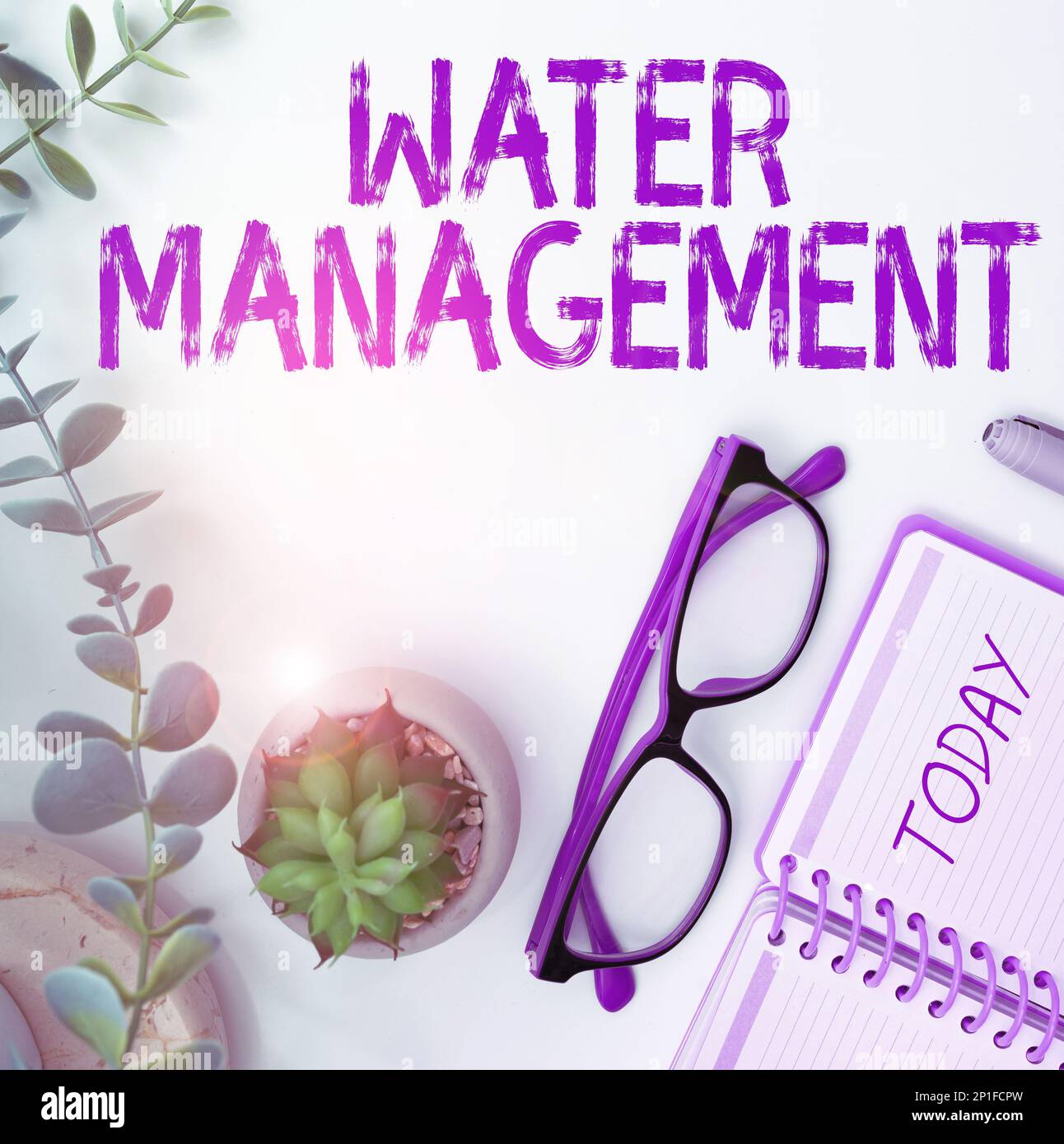 Sign displaying Water Management. Internet Concept optimum use of water ...