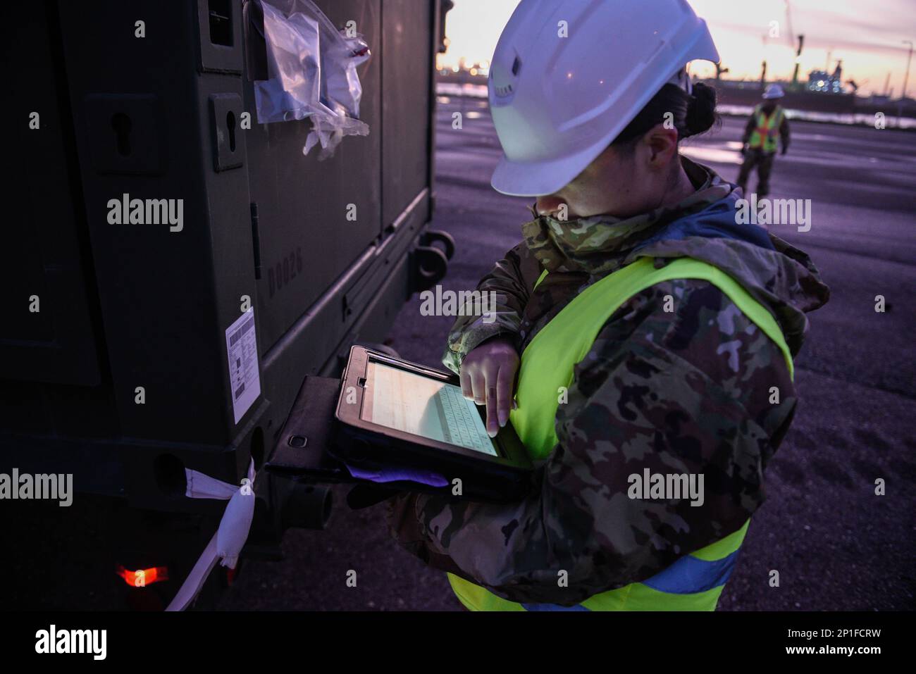 Soldiers from the 16th Sustainment Brigade assigned to the 260th ...