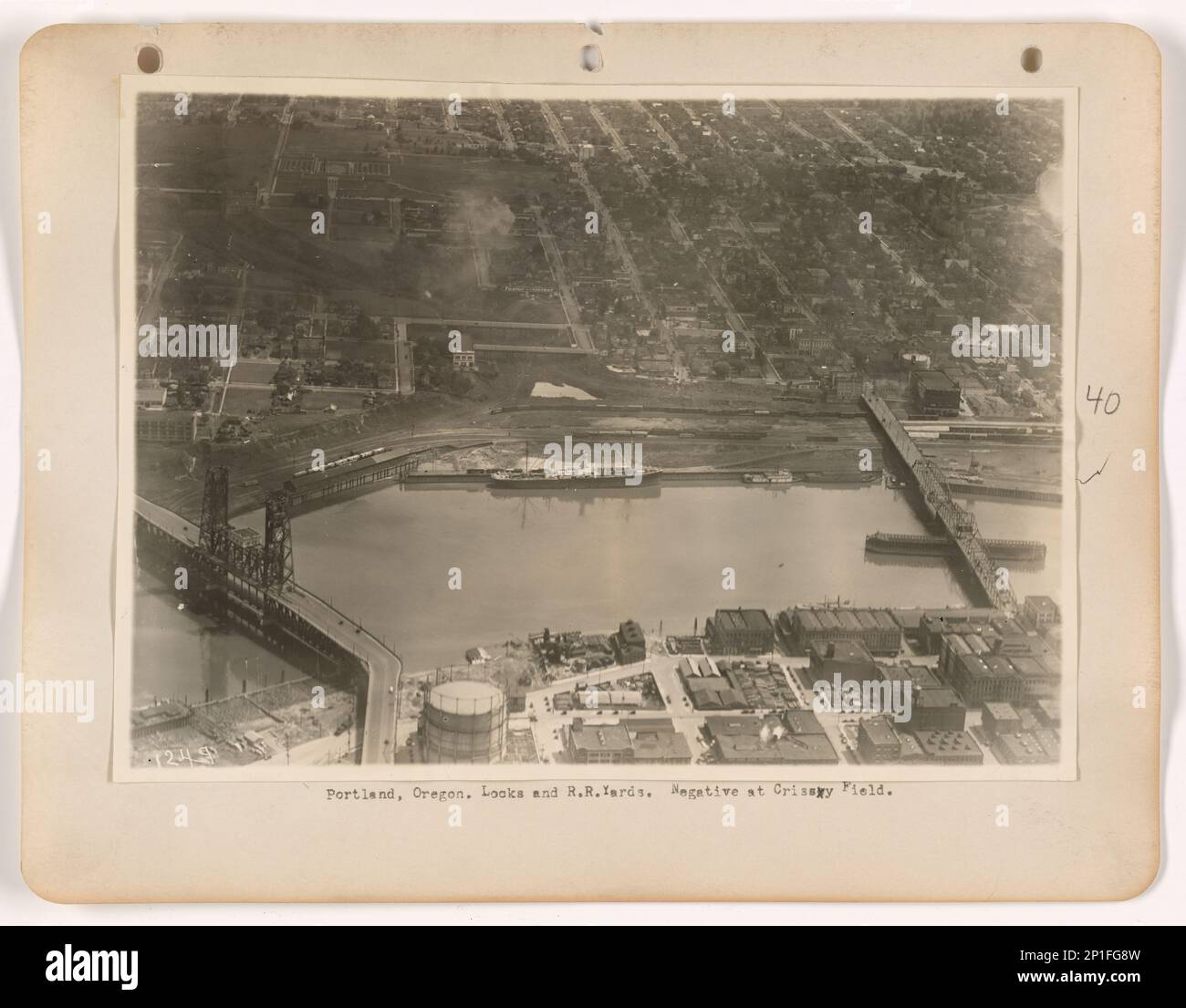 Oregon - Portland, Aerial Photograph Stock Photo - Alamy