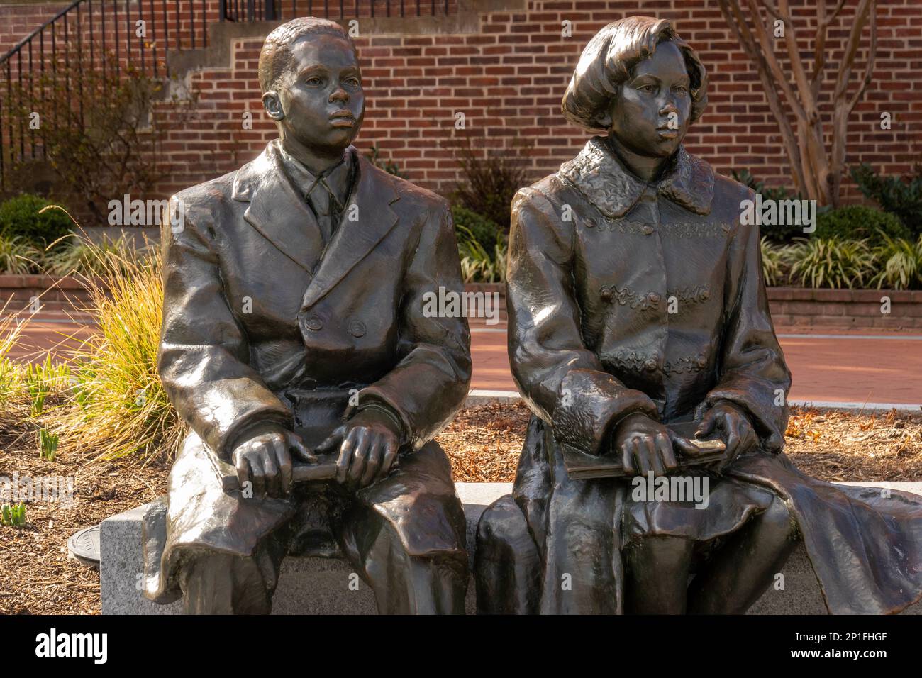 Brown v Board of education sculpture in Annapolis MD Stock Photo - Alamy