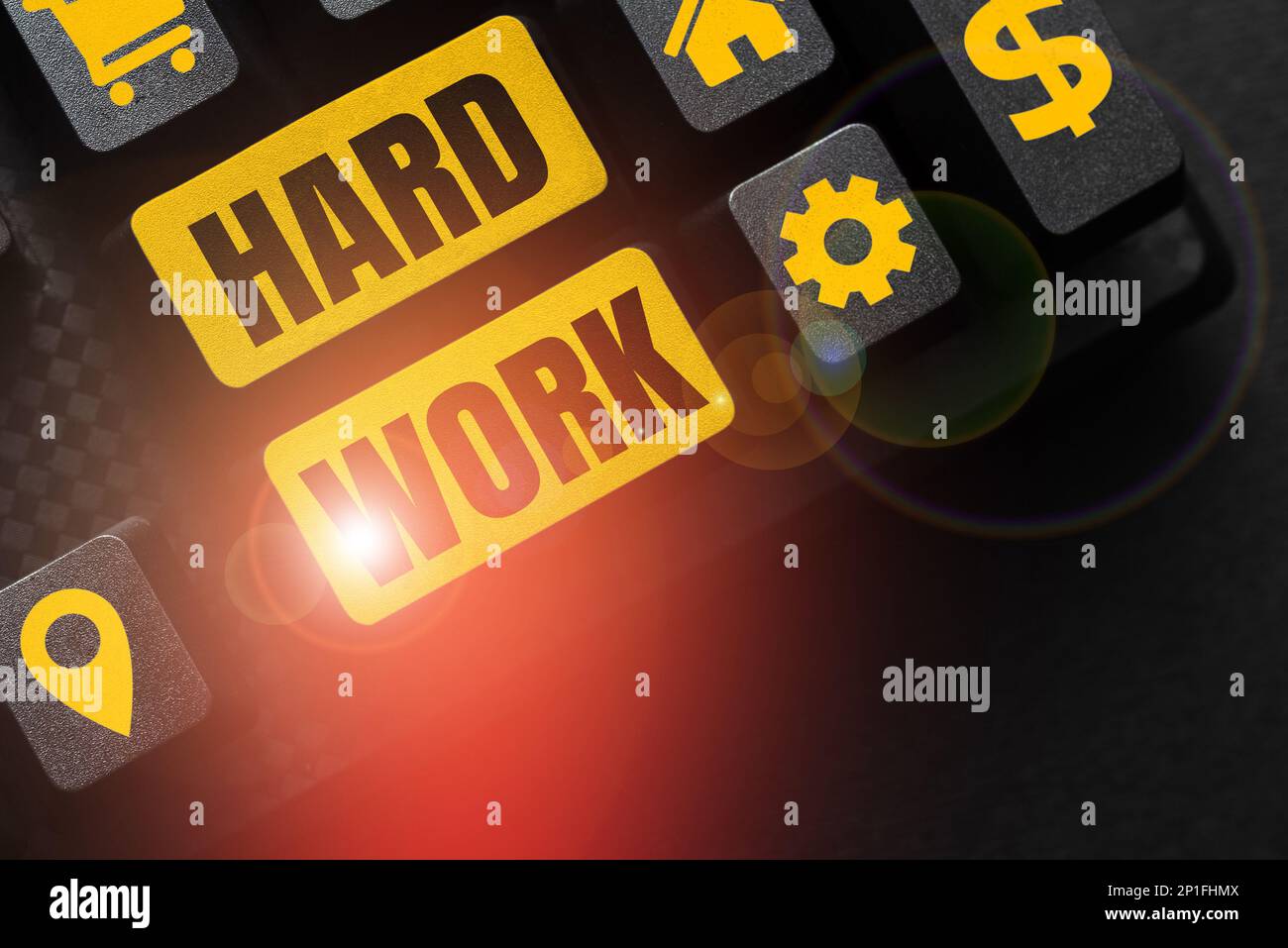 Inspiration showing sign Hard Work. Business showcase always putting a ...