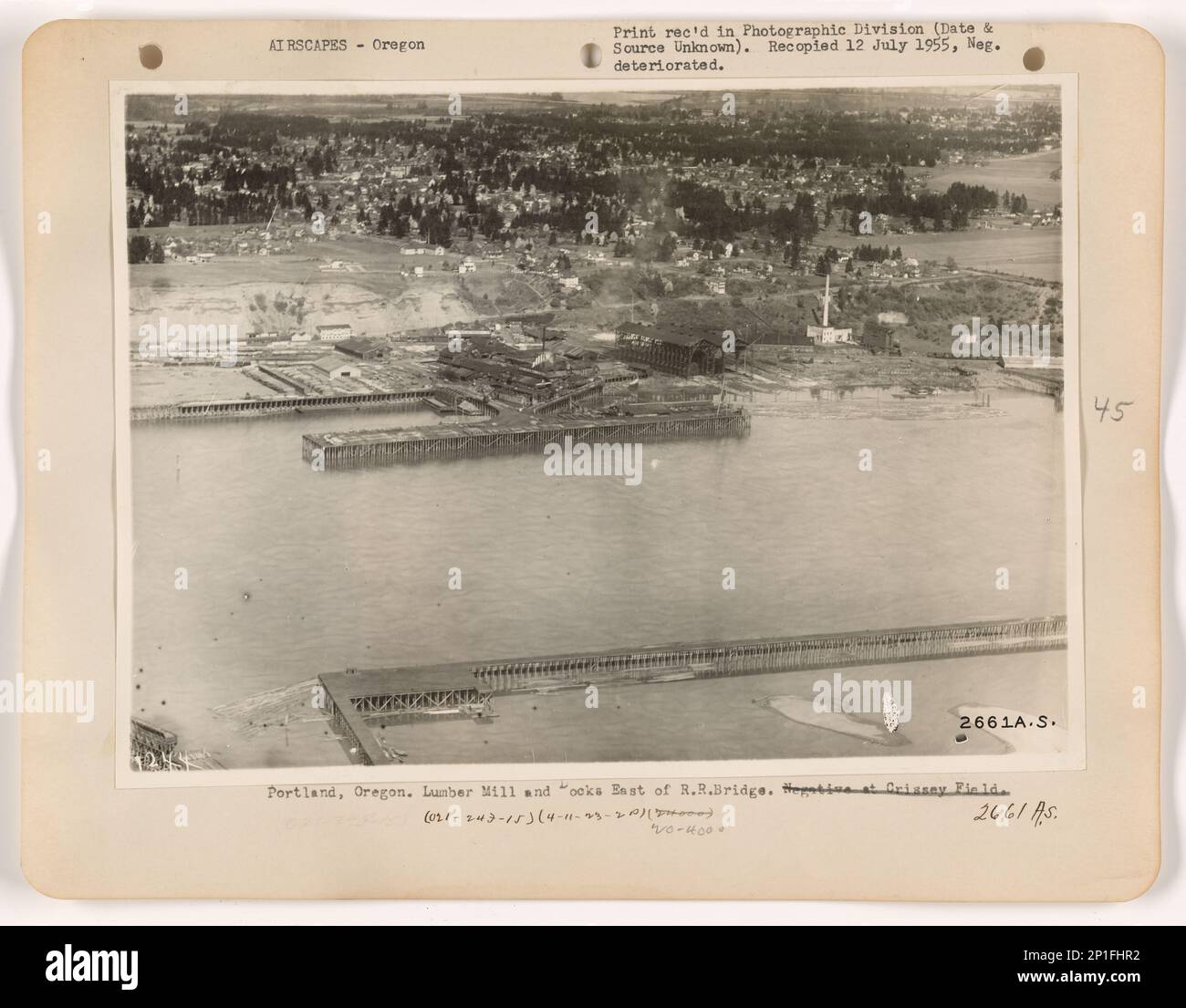 Oregon - Portland, Aerial Photograph Stock Photo - Alamy