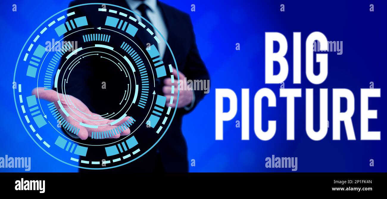 Inspiration showing sign Big Picture. Business overview most important ...