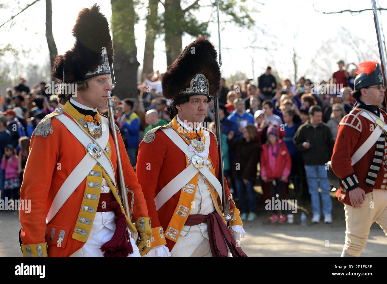British Grenadier solders from His Majesty's 10th Regiment of Foot ...