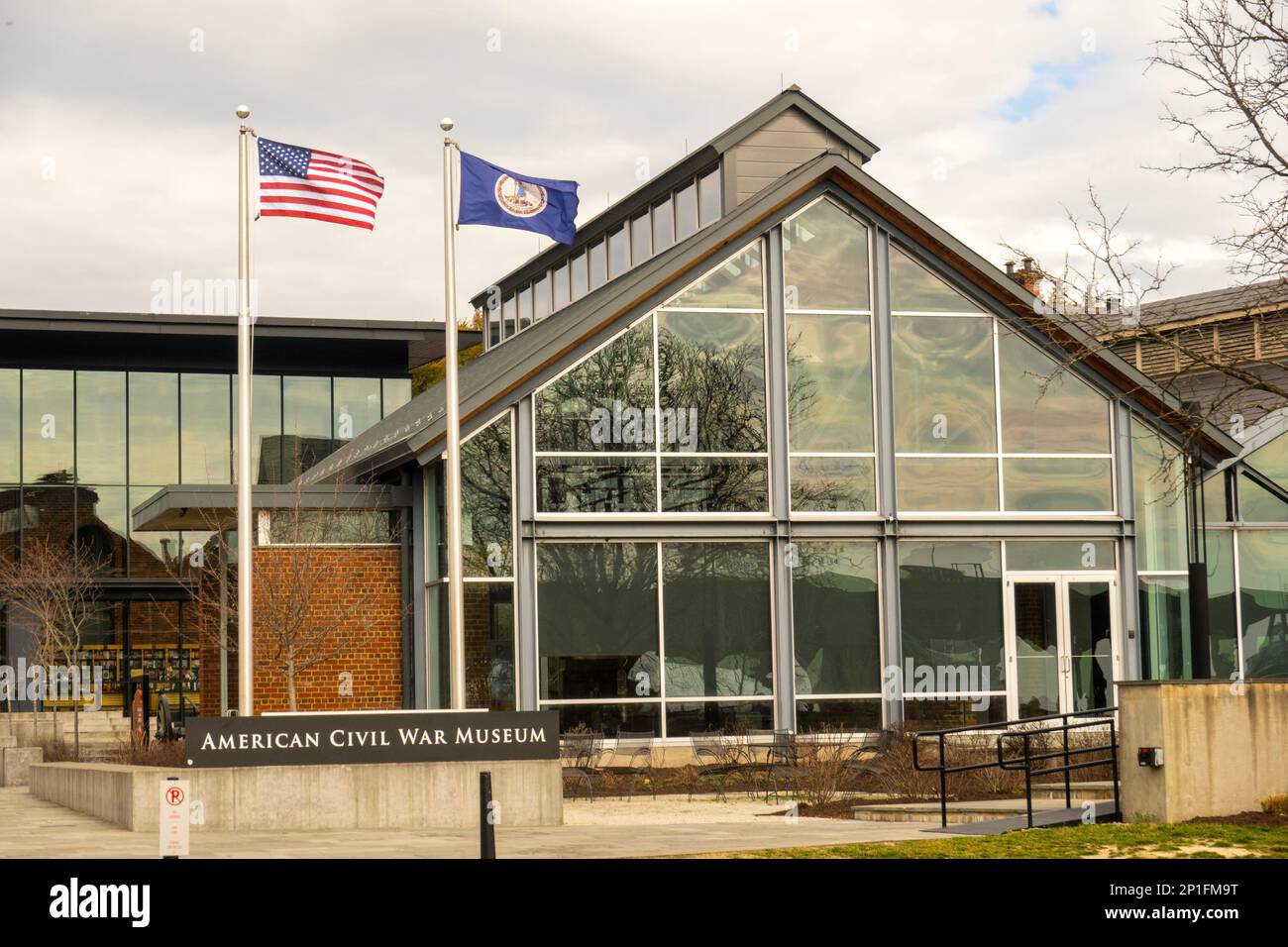 front entrance of the American Civil War Museum in Richmond Virginia ...