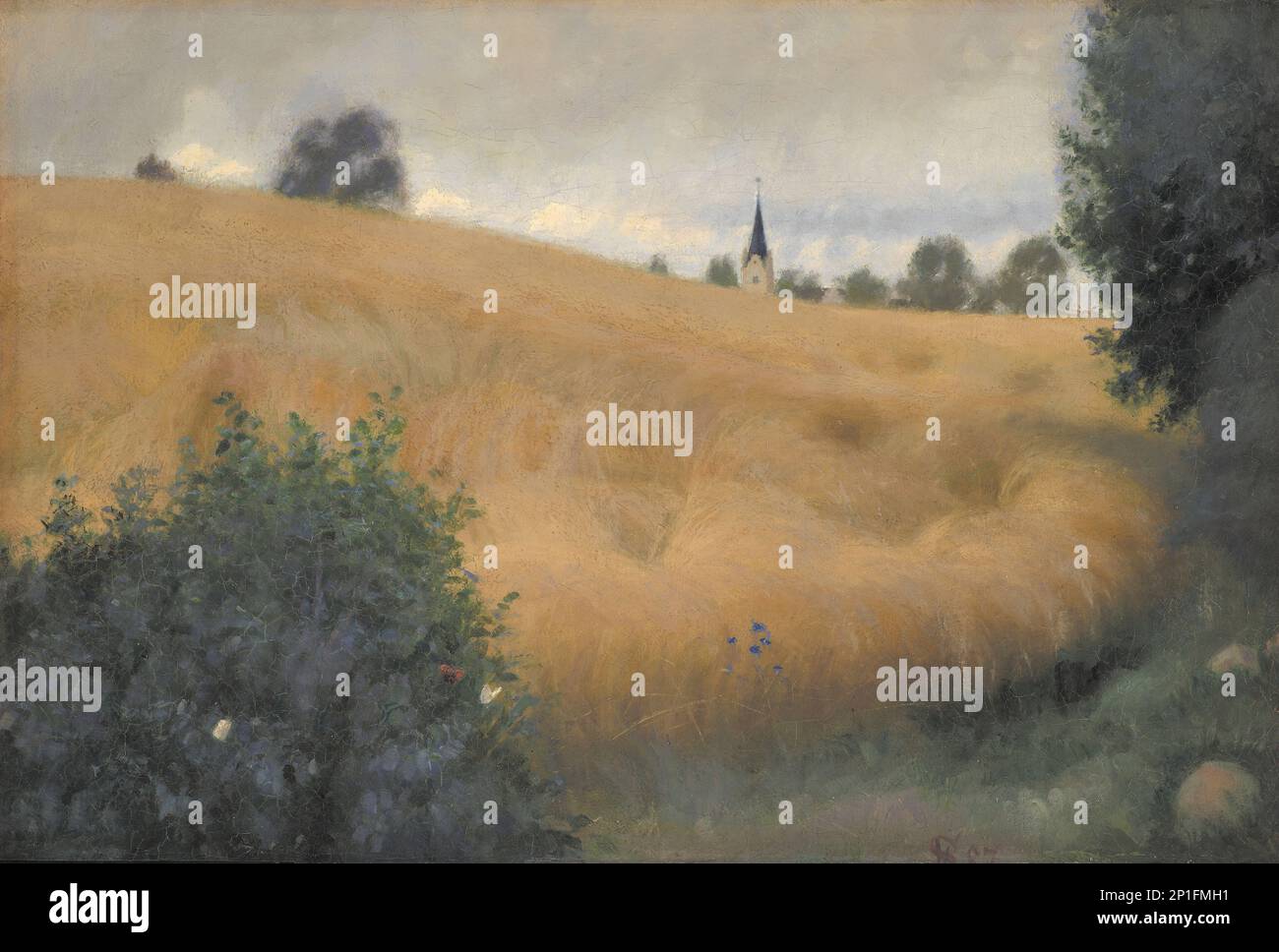 Rye field painting hi-res stock photography and images - Alamy