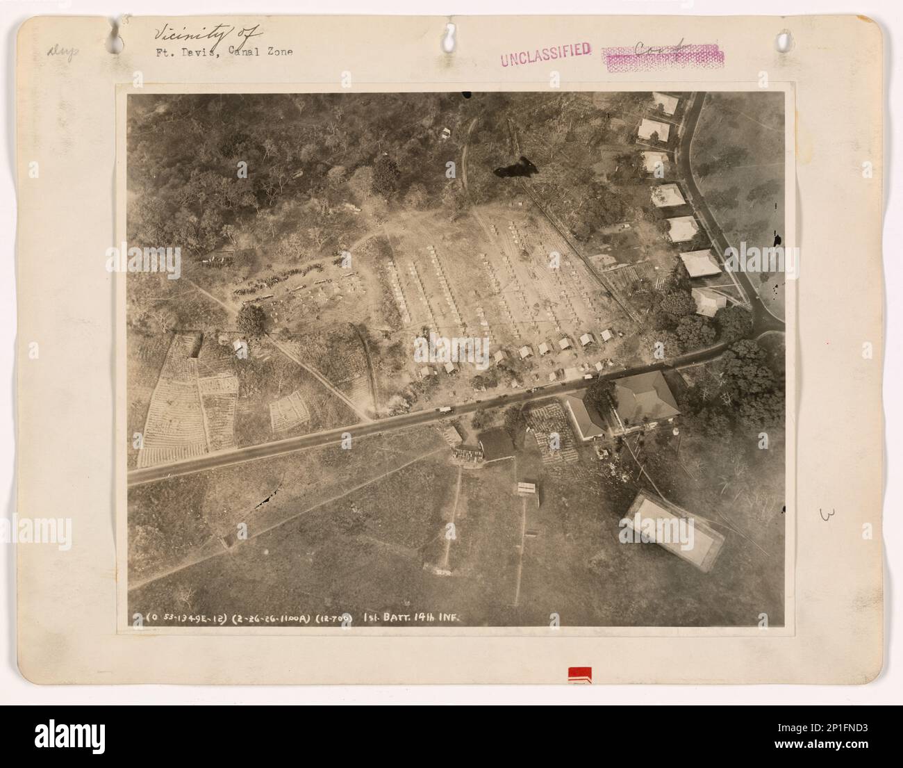 Panama Canal Zone - Ft. Davis, Aerial Photograph Stock Photo - Alamy