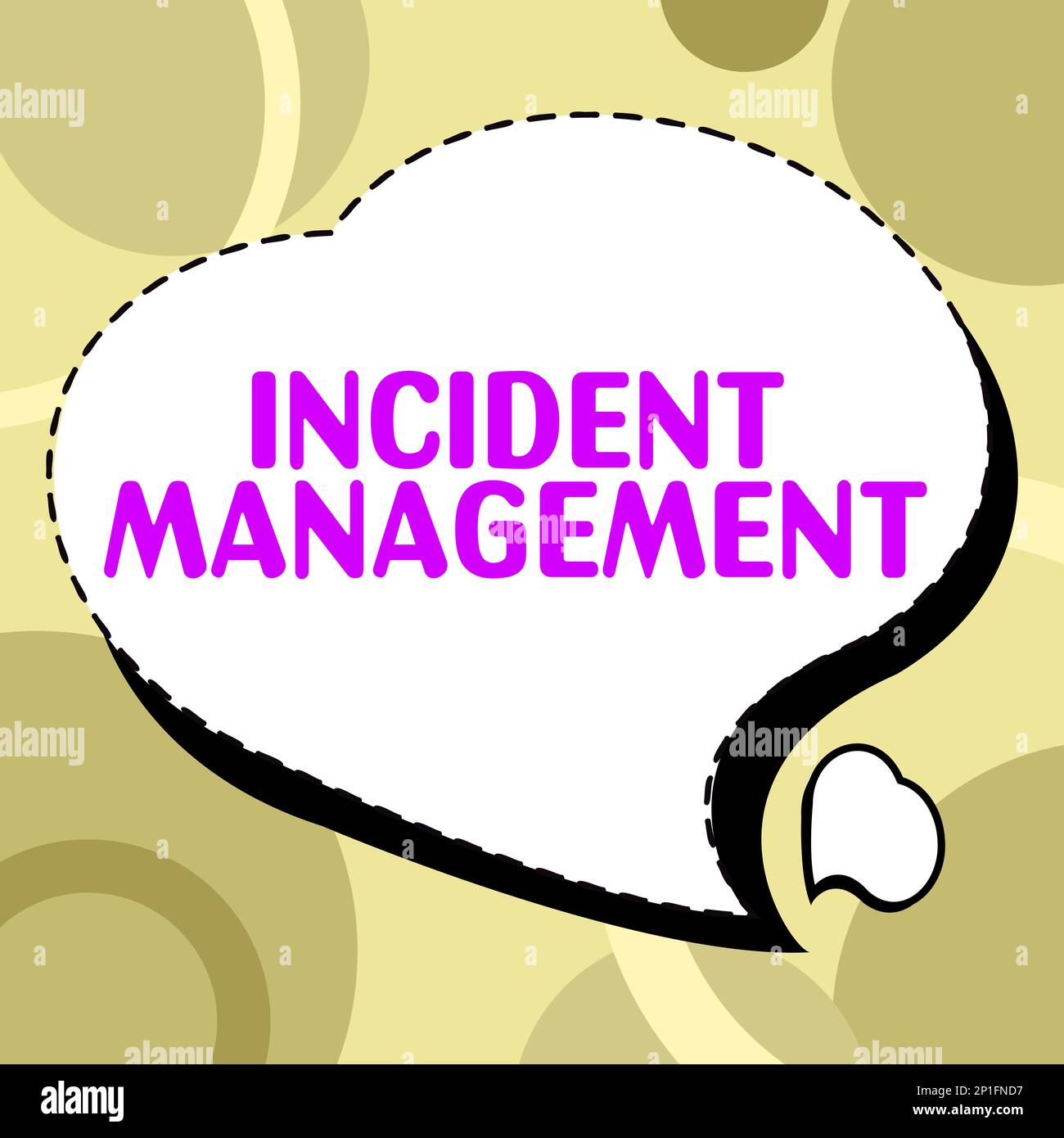 Writing Displaying Text Incident Management Business Approach Process To Return Service To