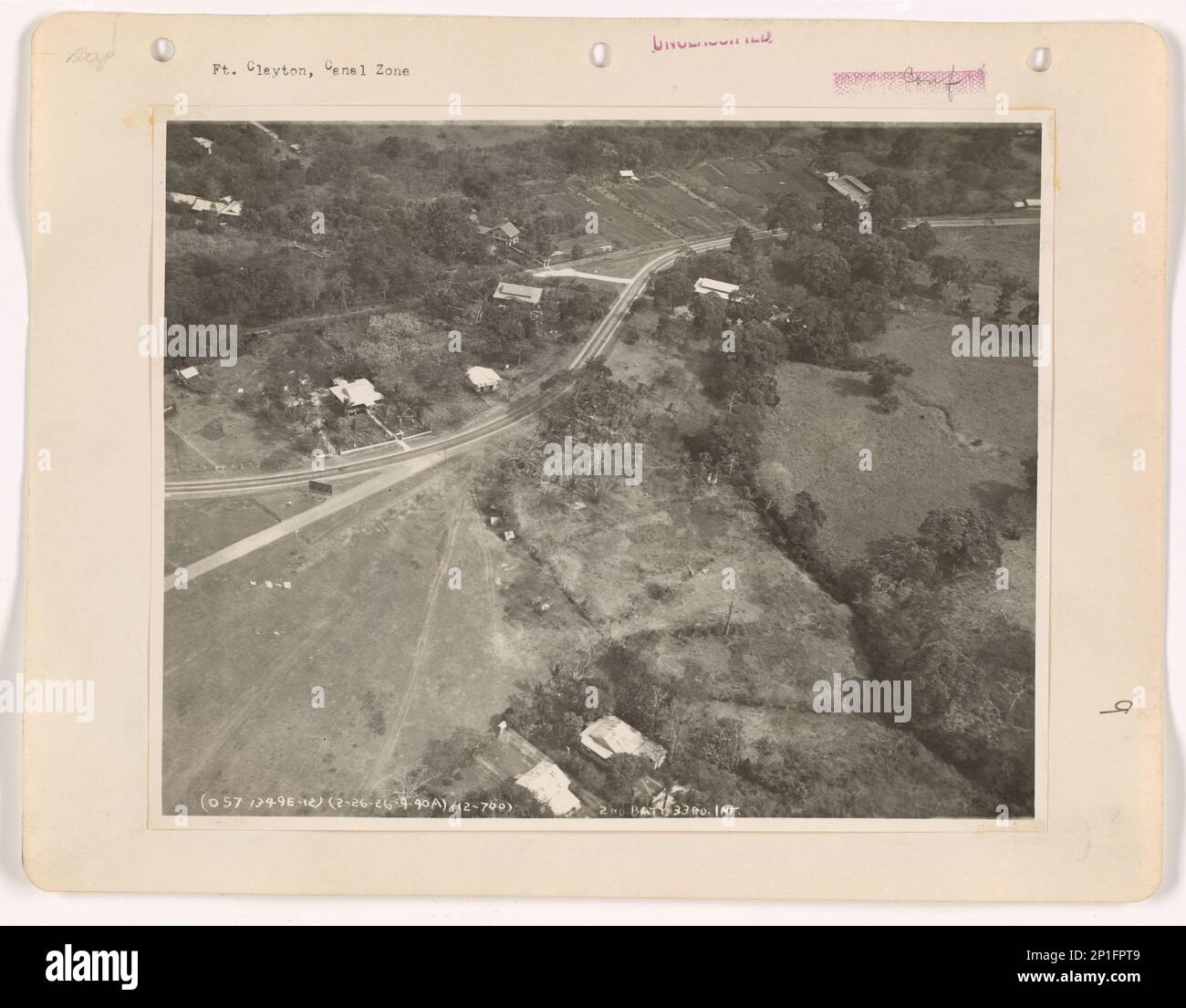 Panama Canal Zone - Ft. Clayton, Aerial Photograph Stock Photo - Alamy