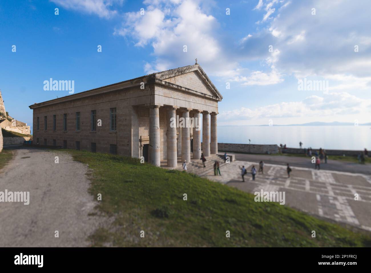 View of Old Venetian Fortress of Corfu, Palaio Frourio, Kerkyra old ...