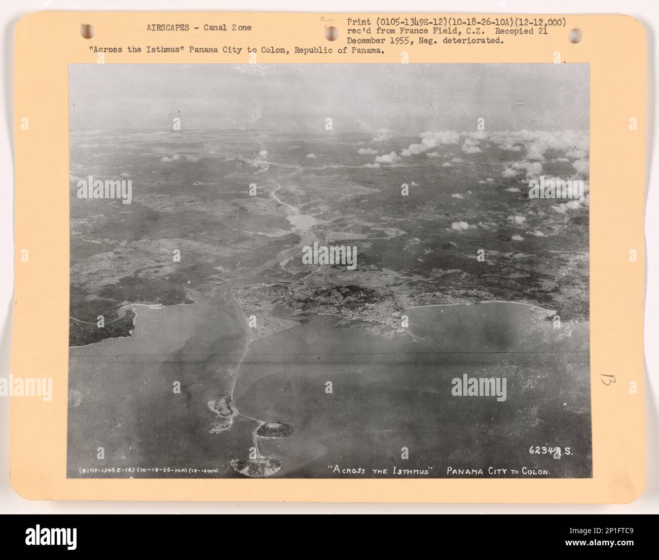 Panama Canal Zone - Ancon, Aerial Photograph Stock Photo - Alamy