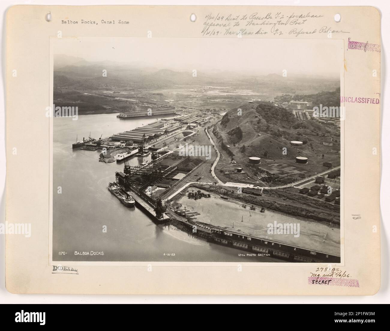 Panama Canal Zone - Balboa, Aerial Photograph Stock Photo - Alamy
