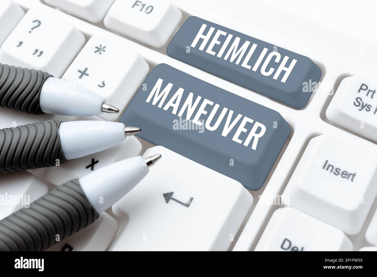 Writing displaying text Heimlich Maneuver. Word for application of ...