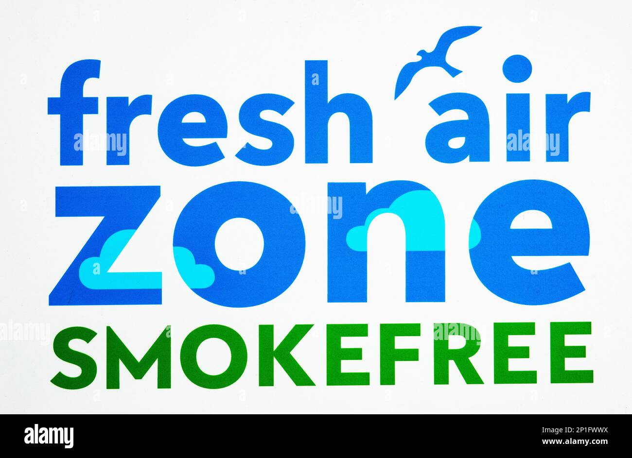 Fresh air zone smoke free hi-res stock photography and images - Alamy