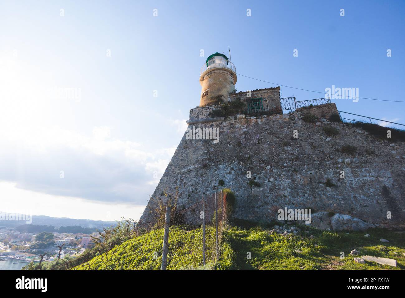View of Old Venetian Fortress of Corfu, Palaio Frourio, Kerkyra old ...