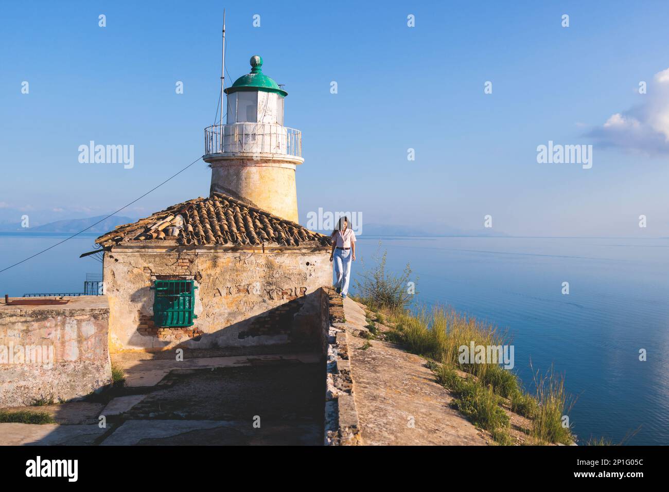 View of Old Venetian Fortress of Corfu, Palaio Frourio, Kerkyra old ...