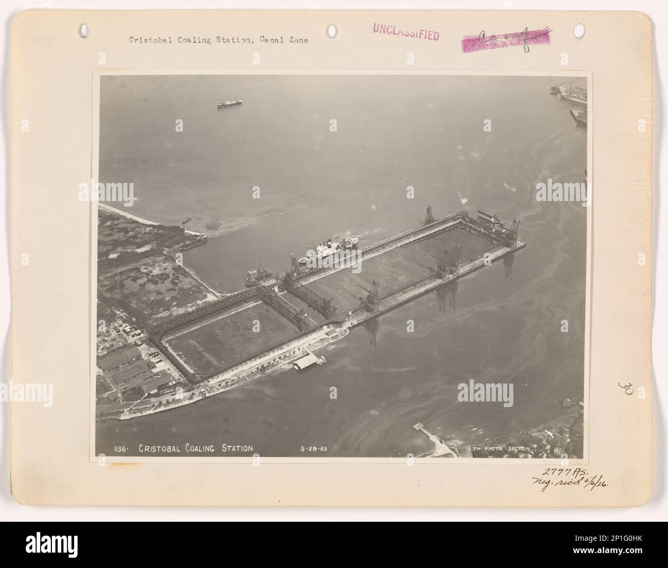 Panama Canal Zone - Colon & Cristobal, Aerial Photograph Stock Photo ...