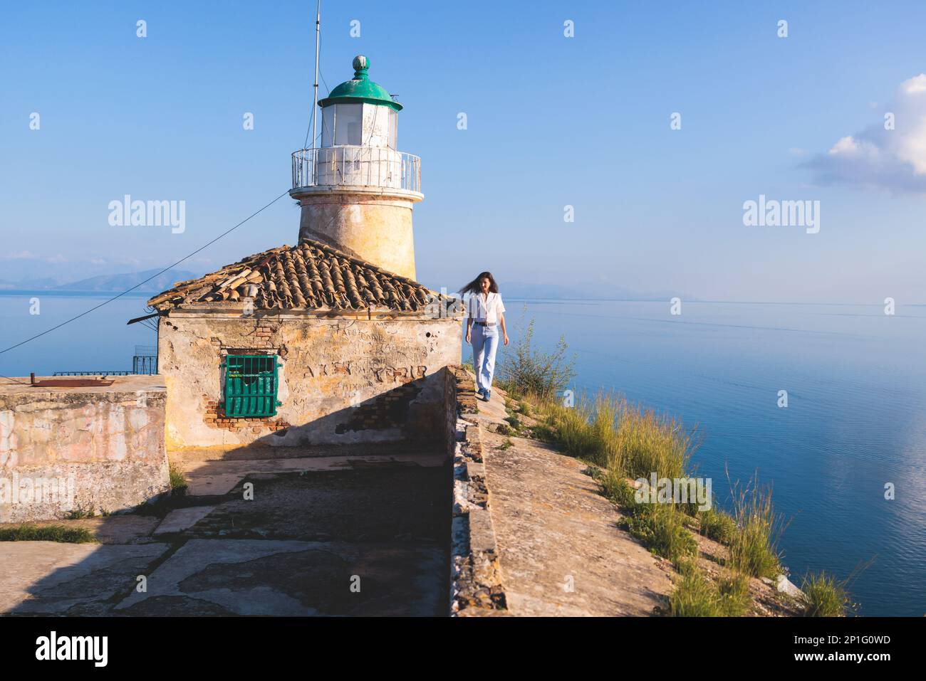 View of Old Venetian Fortress of Corfu, Palaio Frourio, Kerkyra old ...