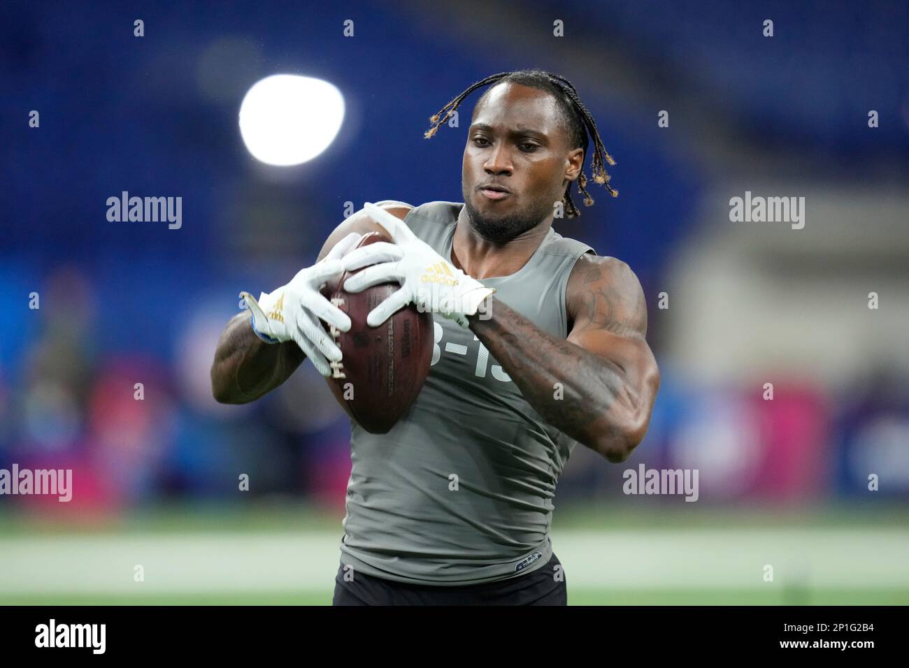 South Alabama defensive back Darrell Luter Jr. runs a drill at the NFL ...