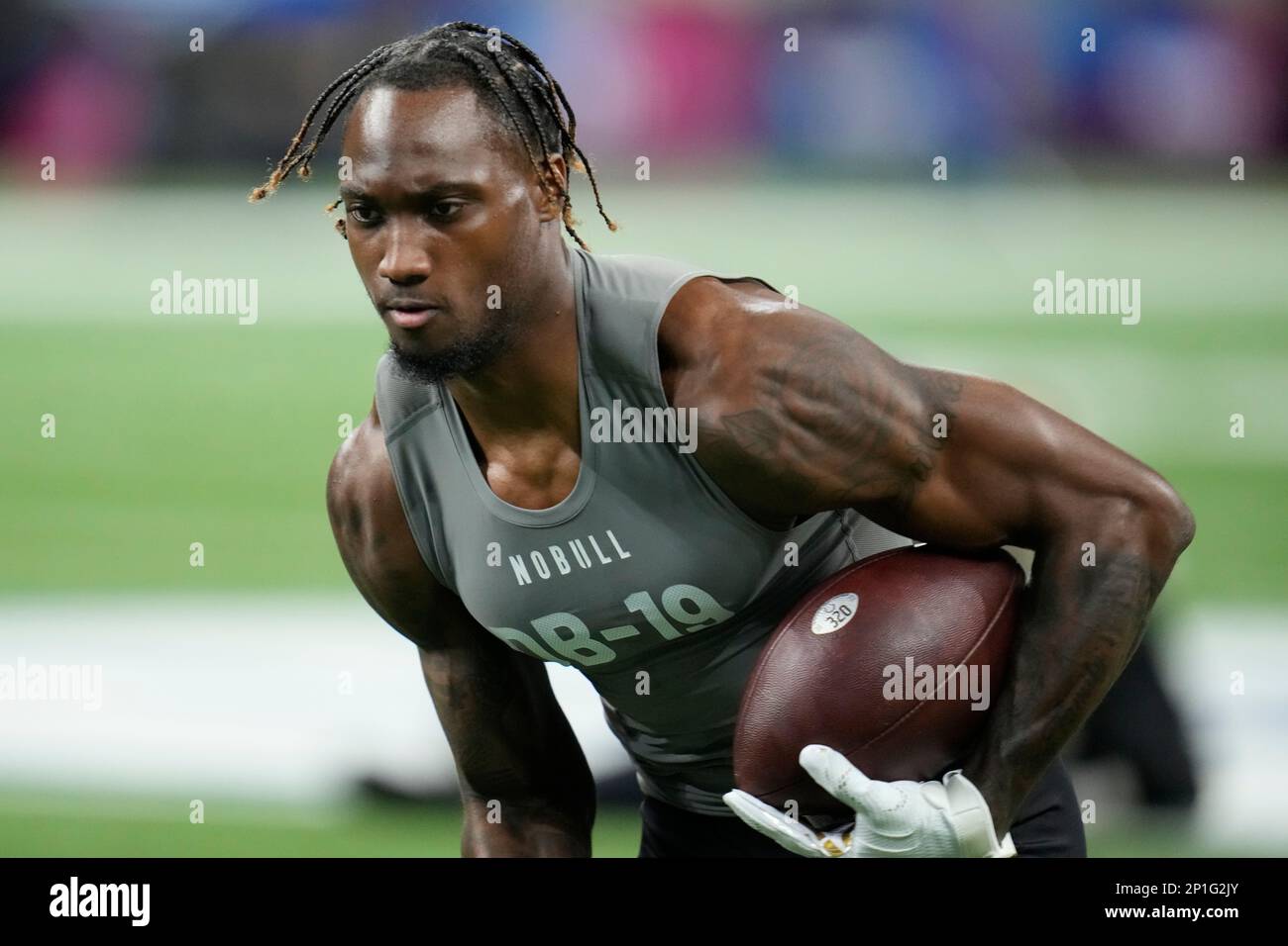 South Alabama defensive back Darrell Luter Jr. runs a drill at the NFL ...