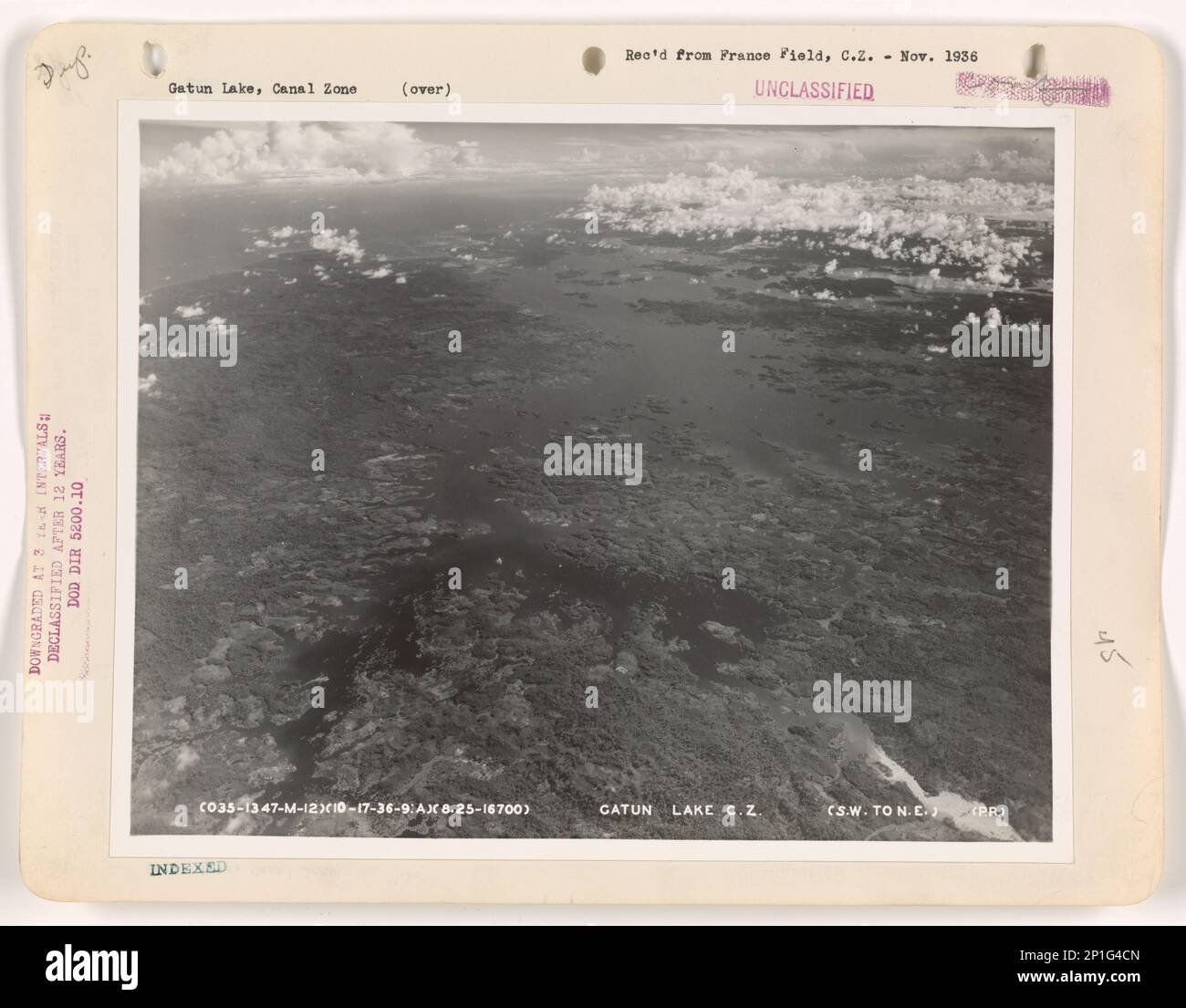 Panama Canal Zone - Gatun Lake, Aerial Photograph Stock Photo - Alamy