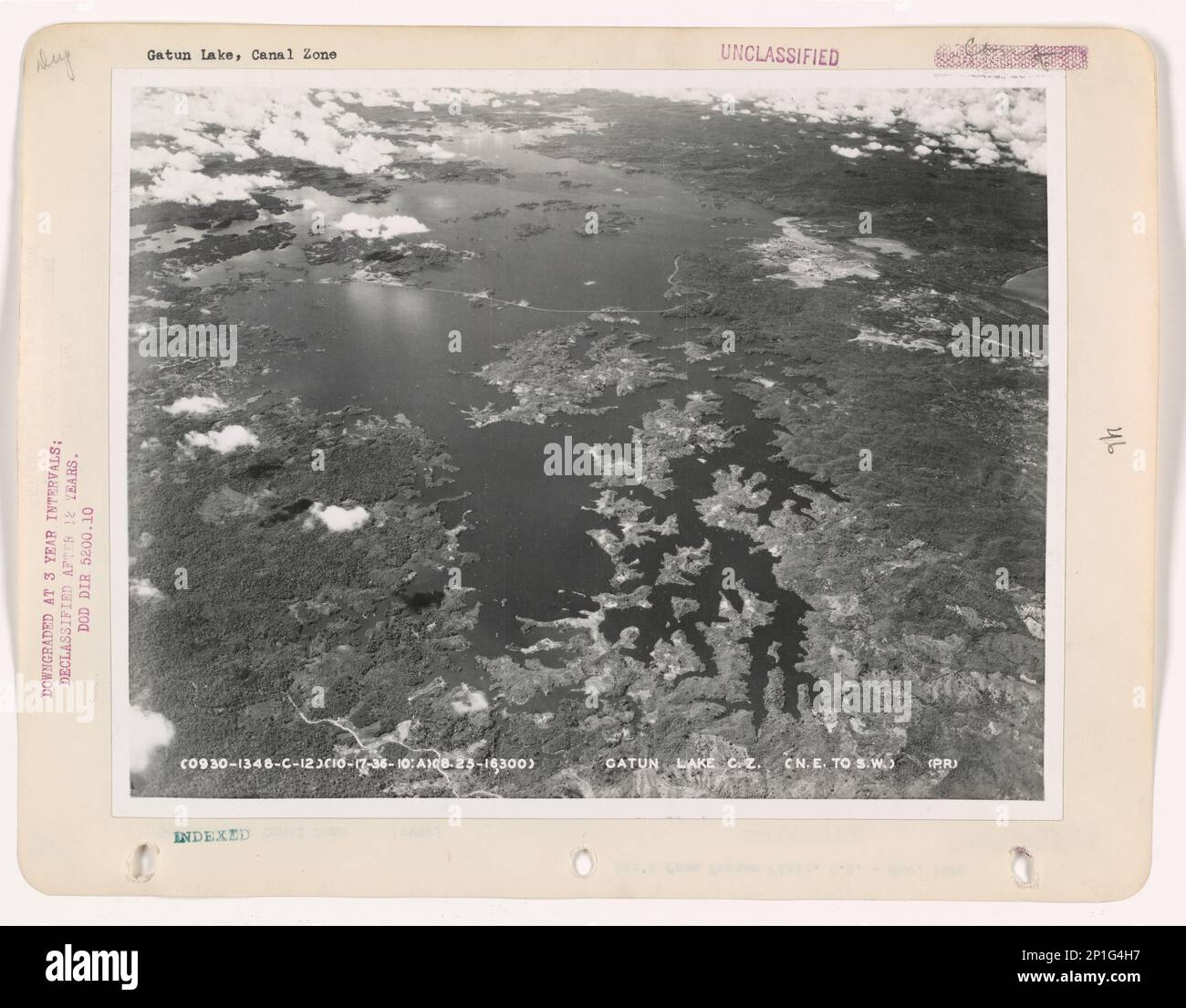 Panama Canal Zone - Gatun Lake, Aerial Photograph Stock Photo - Alamy
