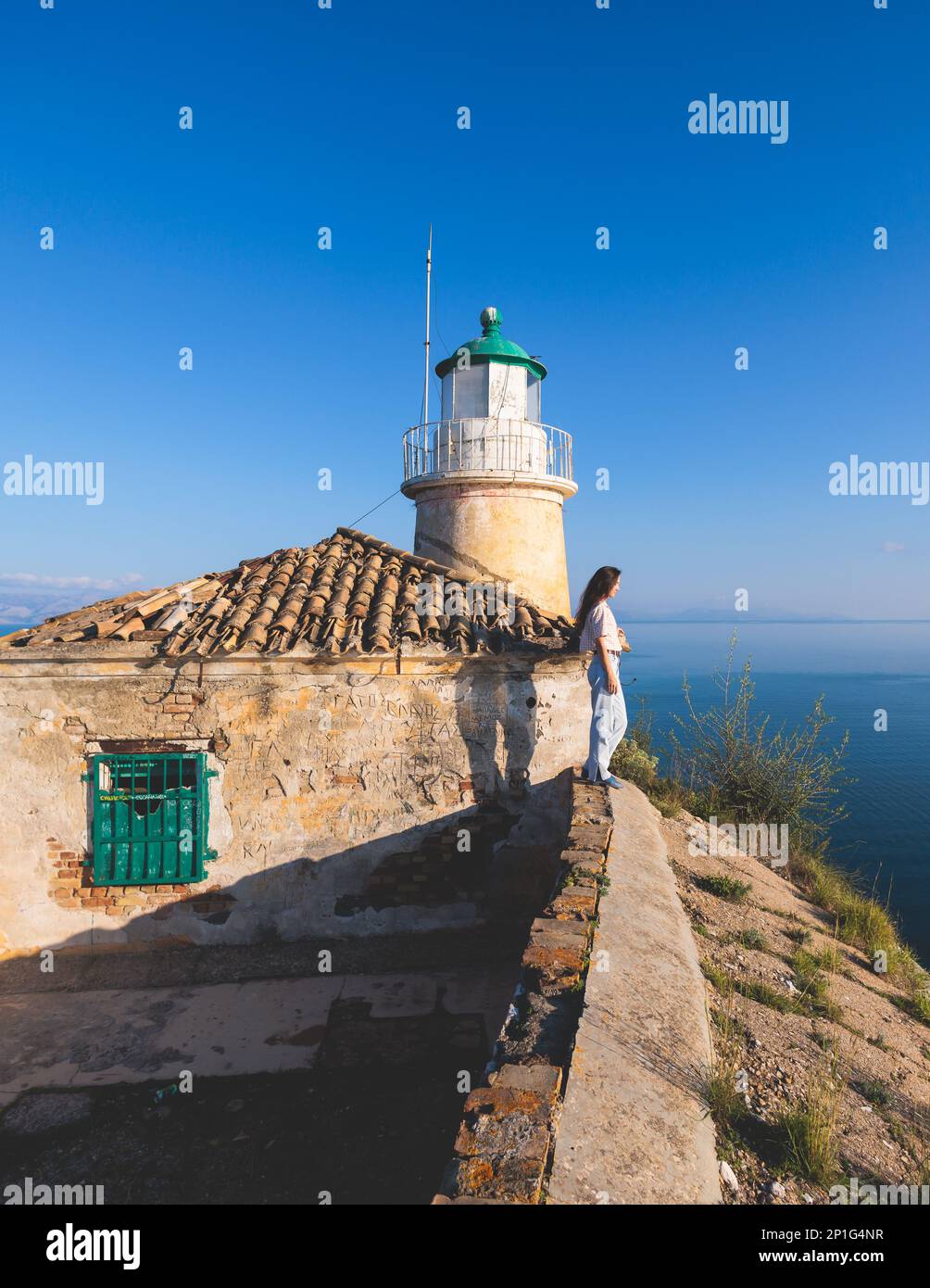 View of Old Venetian Fortress of Corfu, Palaio Frourio, Kerkyra old ...