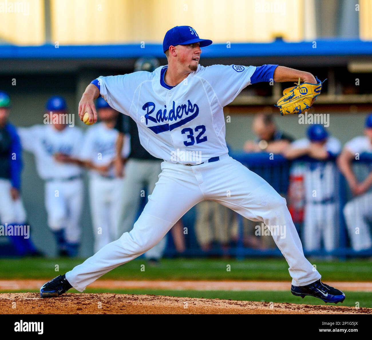 April 15,2016 - Nate Hoffman #32 pitches during the NCAA Baseball game ...