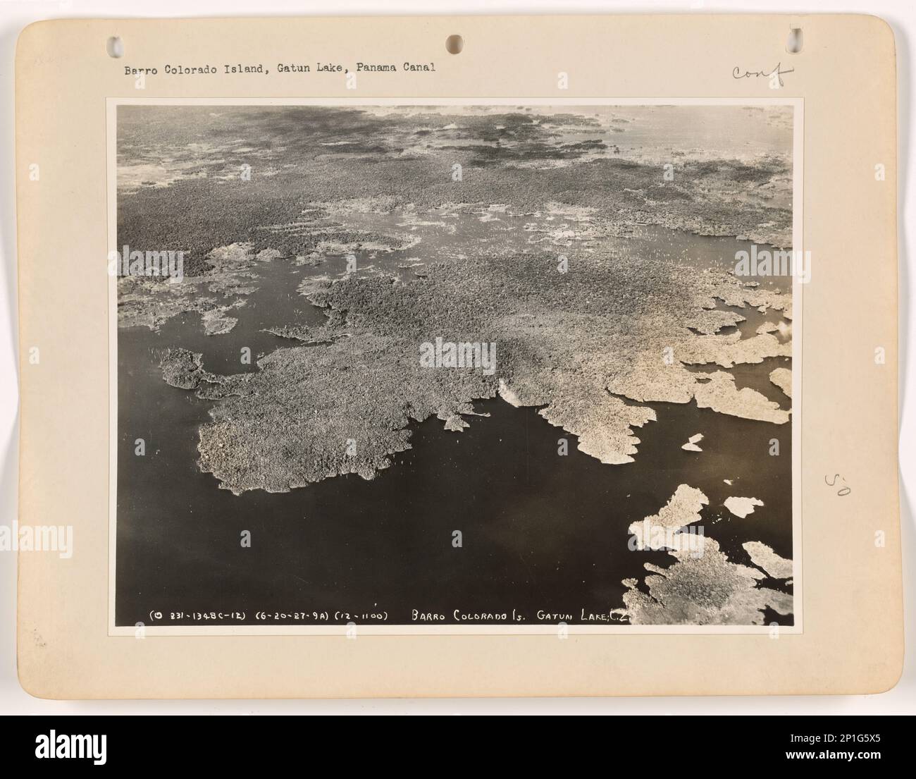Panama Canal Zone - Gatun Lake, Aerial Photograph Stock Photo - Alamy