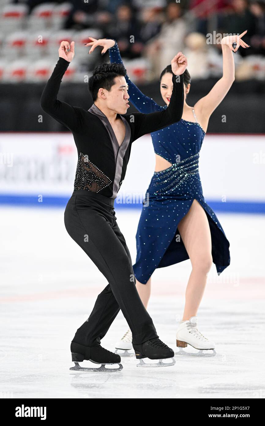 Hannah LIM & Ye QUAN (KOR), during Junior Ice Dance, Rhythm Dance, at ...