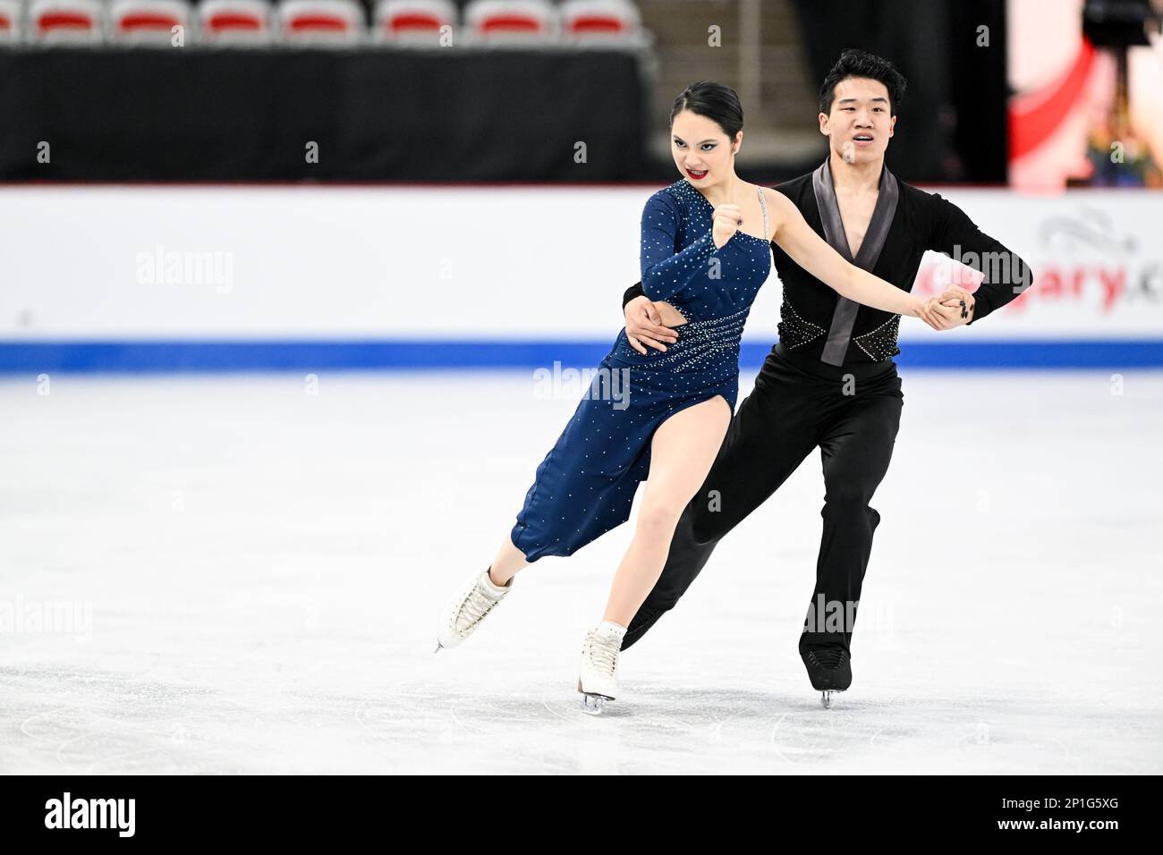 Hannah LIM & Ye QUAN (KOR), during Junior Ice Dance, Rhythm Dance, at ...