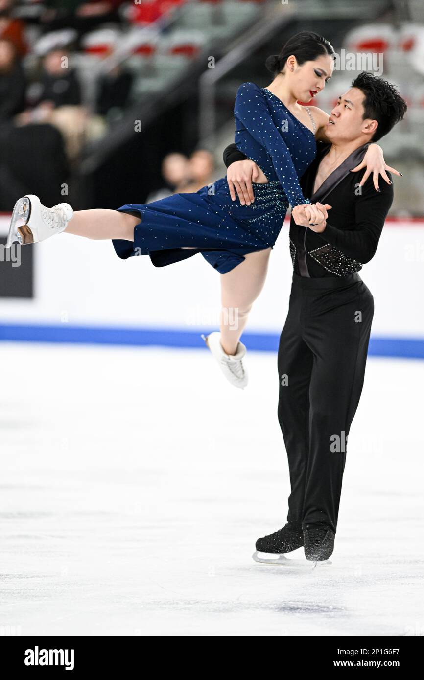 Hannah LIM & Ye QUAN (KOR), during Junior Ice Dance, Rhythm Dance, at ...