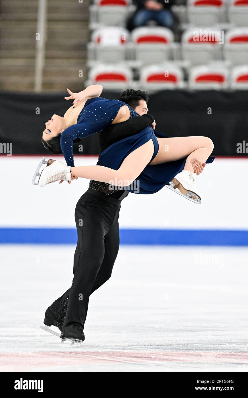 Hannah LIM & Ye QUAN (KOR), during Junior Ice Dance, Rhythm Dance, at ...