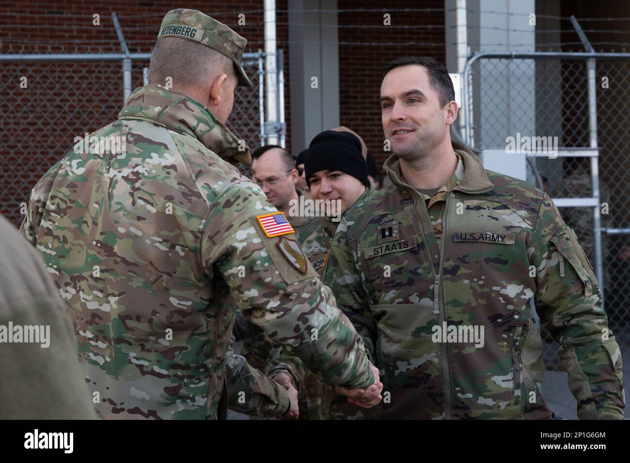 U.S. Army Brig. Gen. Ralph Hedenberg, left, the assistant adjutant ...