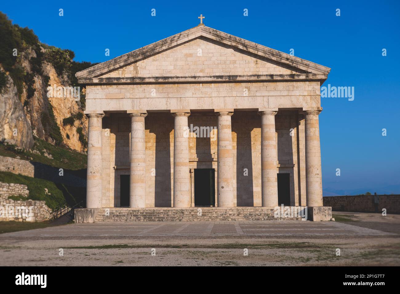 View of Old Venetian Fortress of Corfu, Palaio Frourio, Kerkyra old ...