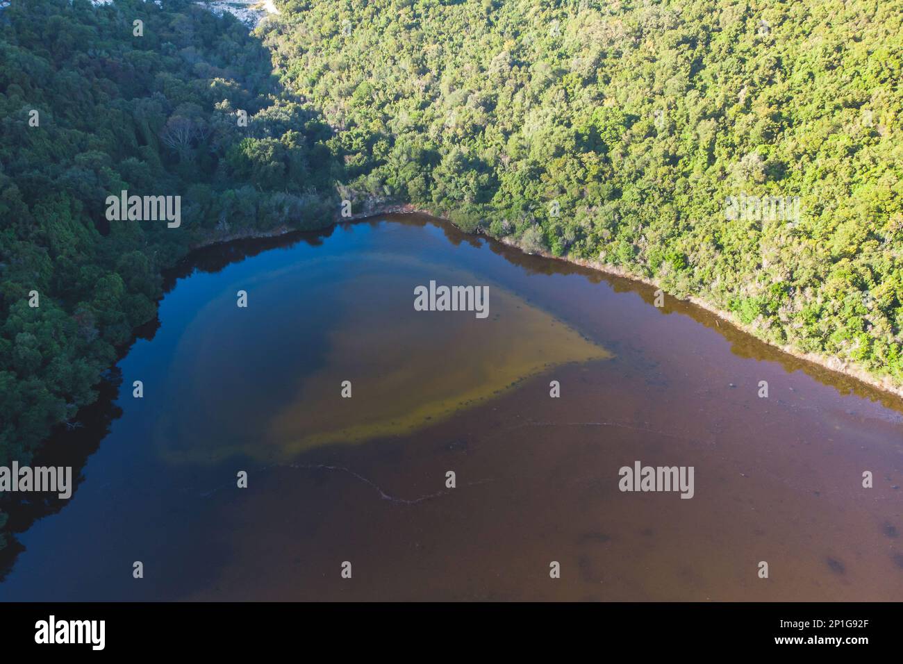 View of Erimitis coast landscape near Kassiopi and Agios Stefanos ...