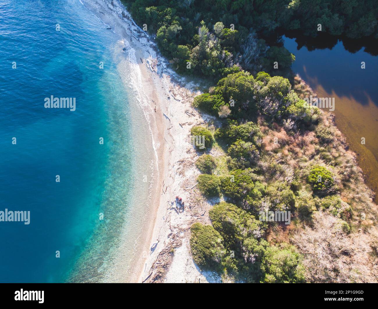 View of Erimitis coast landscape near Kassiopi and Agios Stefanos ...