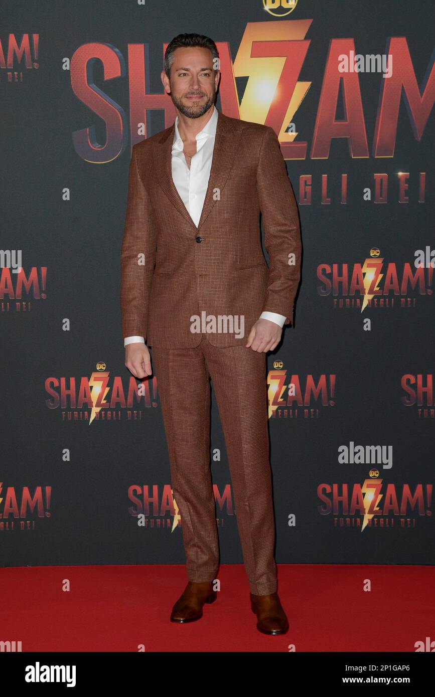 Rome, Italy. 03rd Mar, 2023. Zachary Levi attends the red carpet of the ...
