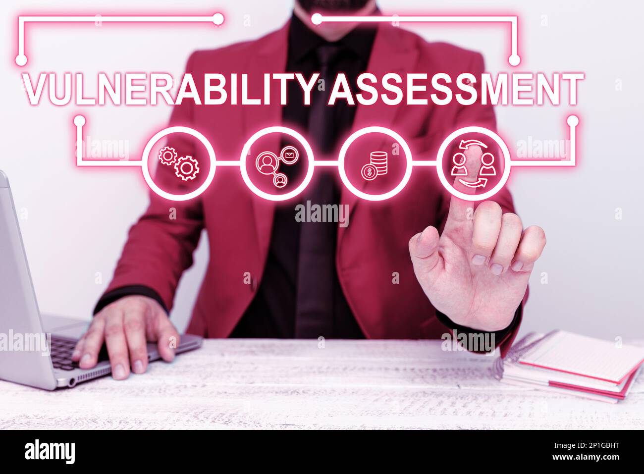 Conceptual display Vulnerability Assessment. Business showcase State of ...