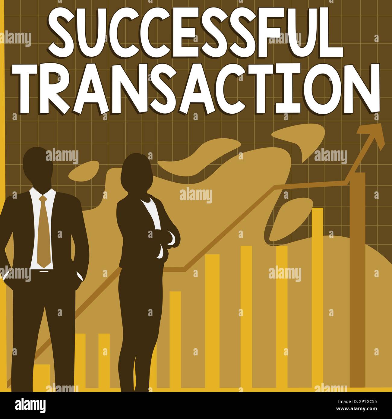 Text sign showing Successful Transaction. Word for generate high ...