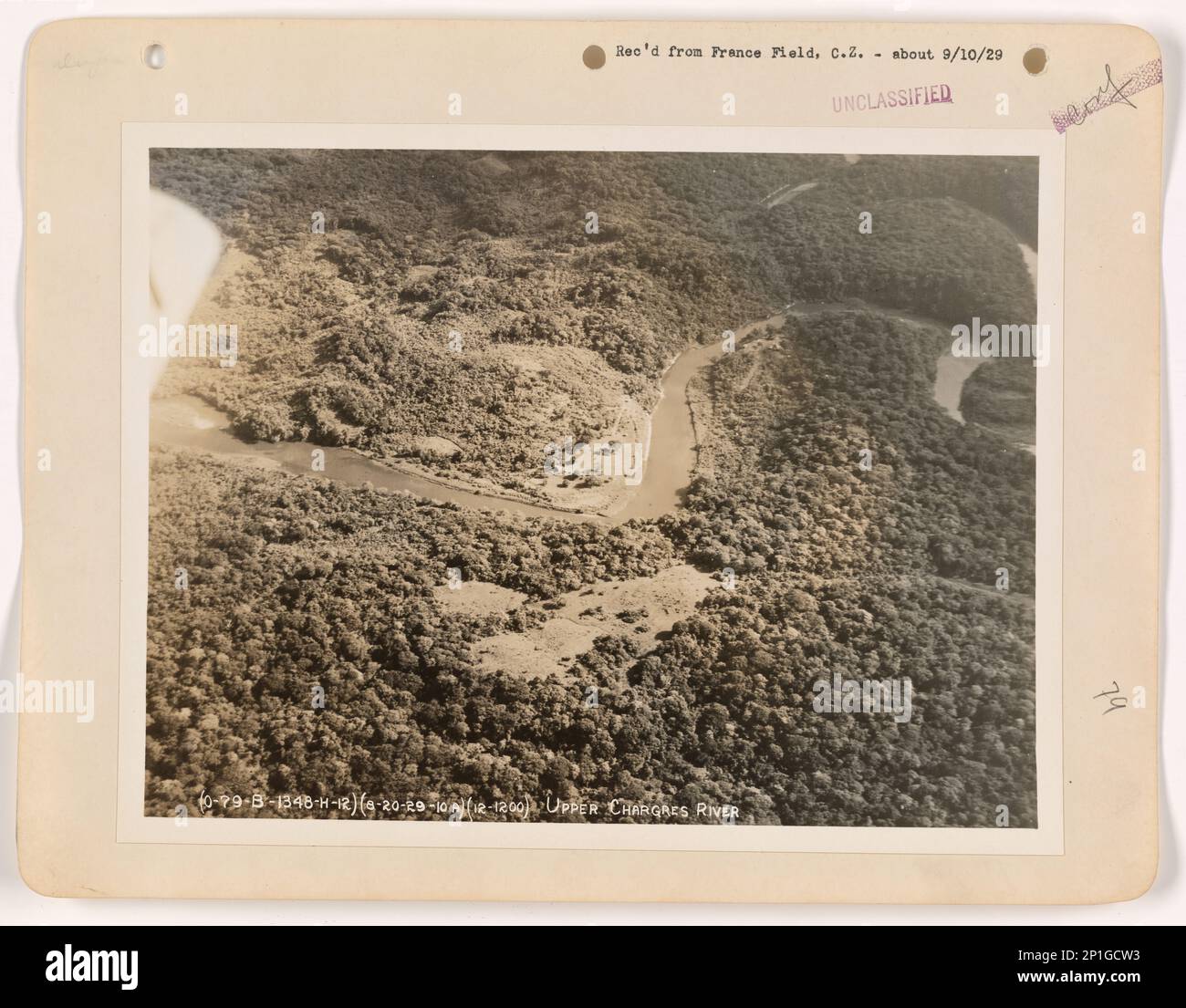 Panama Canal Zone - Maddon Dam & Madden Road, Aerial Photograph Stock ...