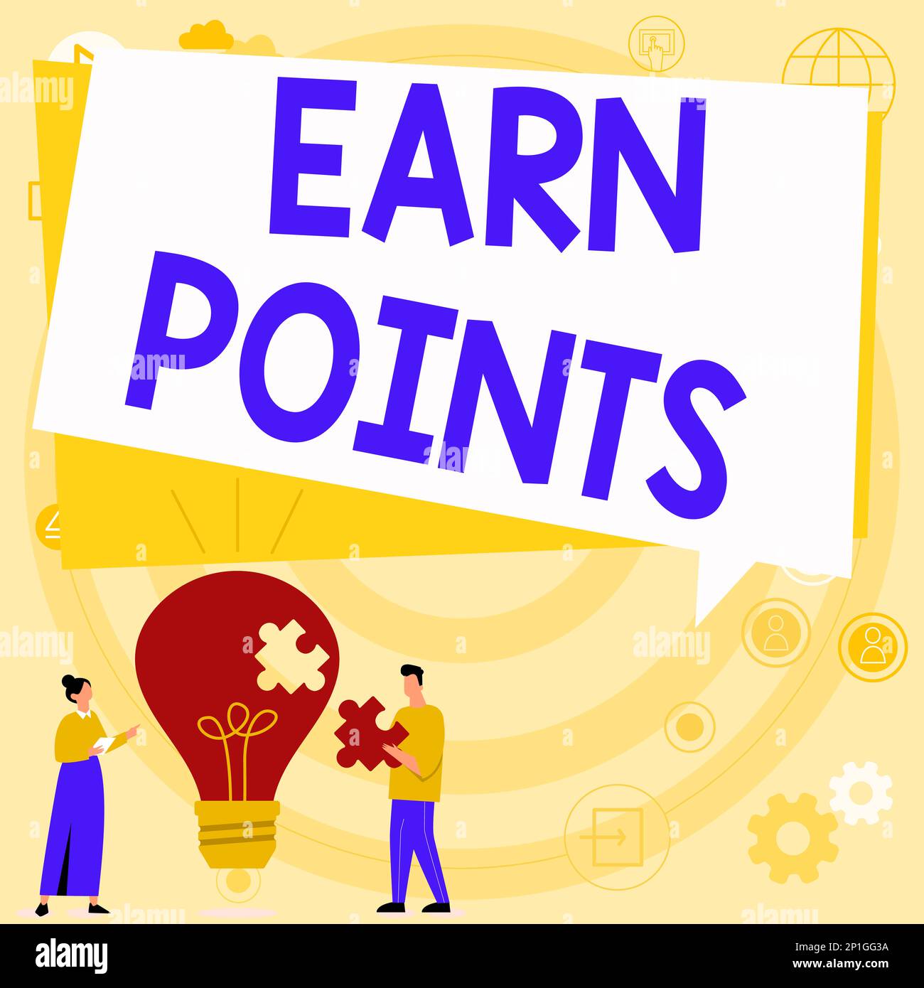 Hand writing sign Earn Points. Concept meaning to get praise or ...