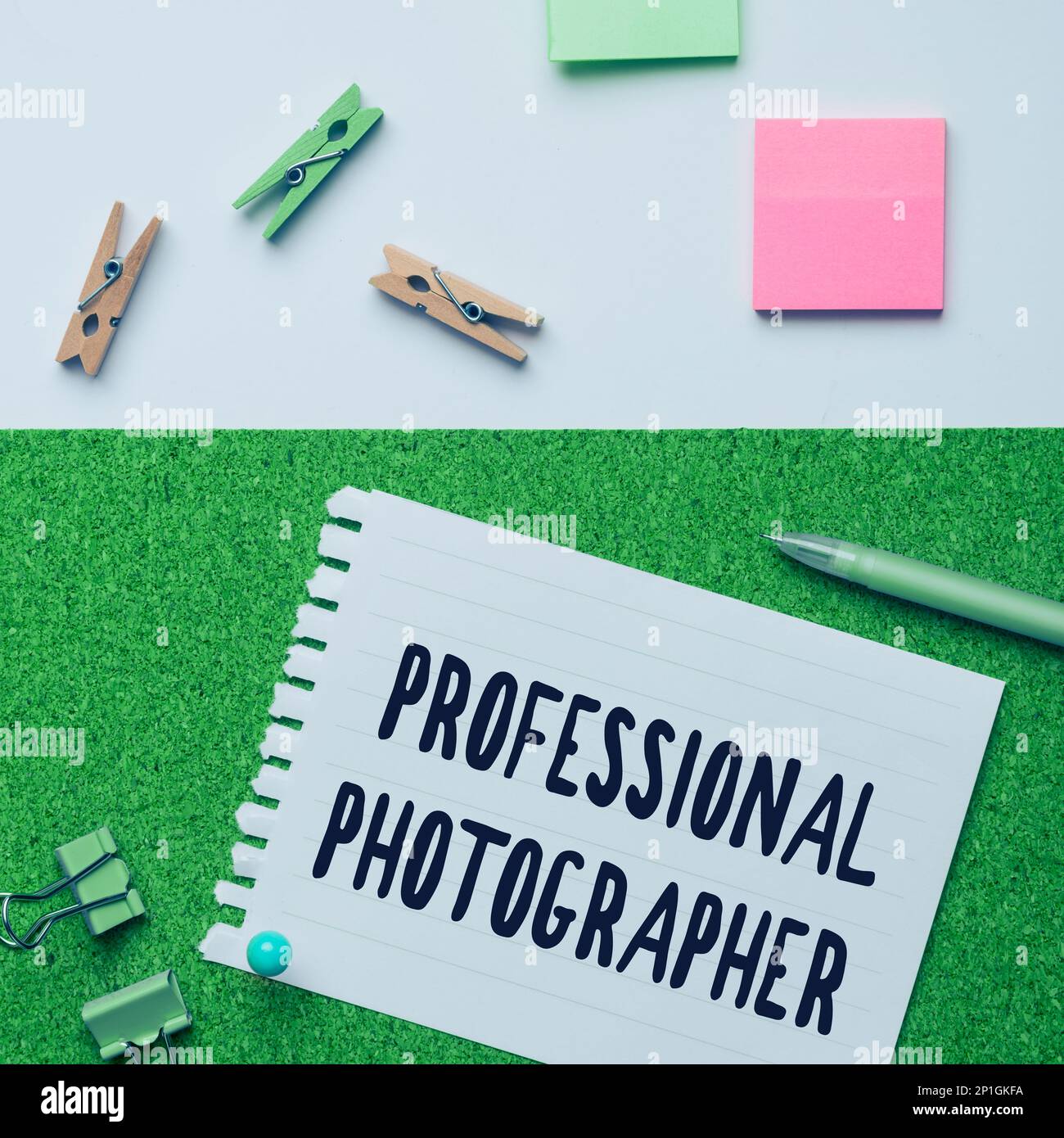 Sign displaying Professional Photographer. Word for person who takes ...
